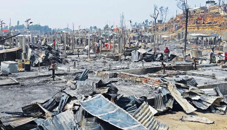 New Age | Death toll in Rohingya camp fire reaches 11, probe launched