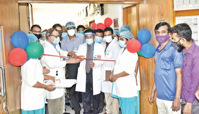 New Age | BSMMU opens new 10-bed ICU
