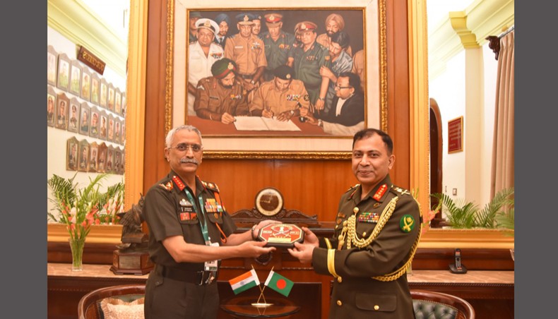New Age | Bangladesh Army's QMG visiting India, calls on Indian army chief