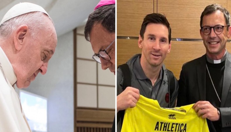 New Age | Pope gives Lionel Messi signed shirt