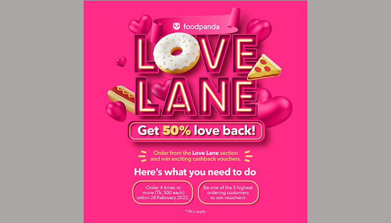 Foodpanda Launches 'Lovelane' Campaign, 60% OFF