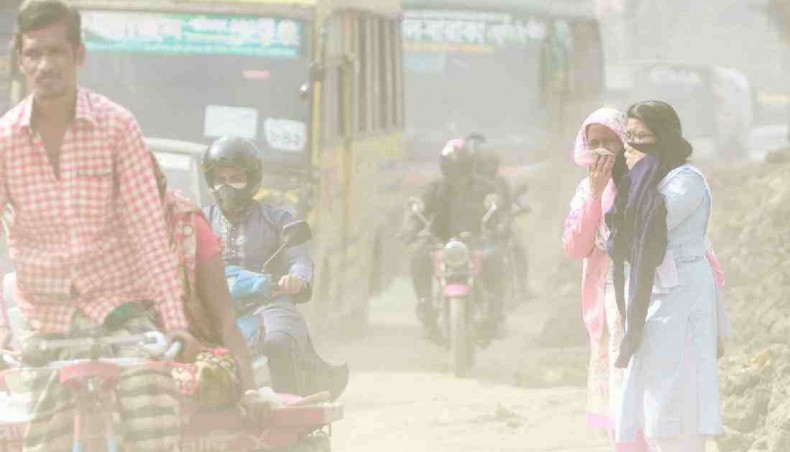 Dhaka’s ‘unhealthy air’ ranks 3rd worst in AQI with score of 190