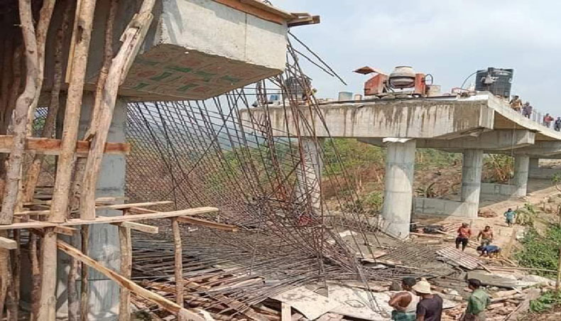 New Age | Rangamati bridge collapses killing worker, injuring 20