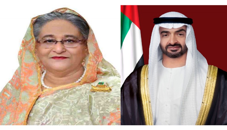New Age | Hasina greets Sheikh Mohmmed bin Zayed on becoming UAE president