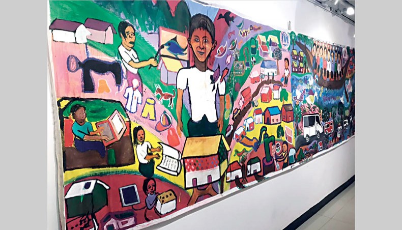 New Age | Rohingyas tell their stories on canvas