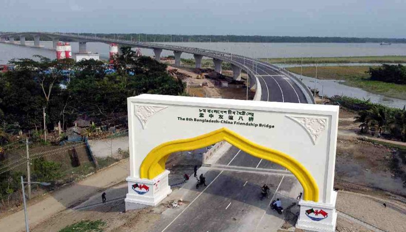 New Age | Hasina opens Bangamata Bridge over Kacha River in Pirojpur