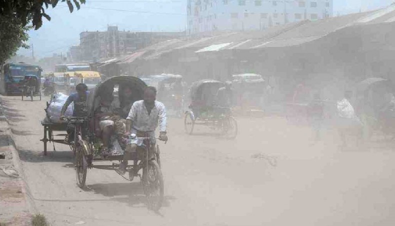 New Age | Dhaka’s air slips into ‘unhealthy’ zone with AQI score of 161