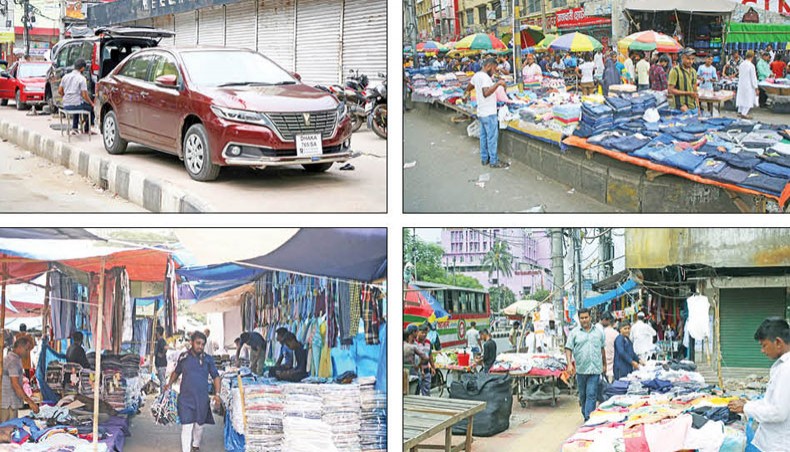 New Age | Most Dhaka footpaths off-limits to pedestrians