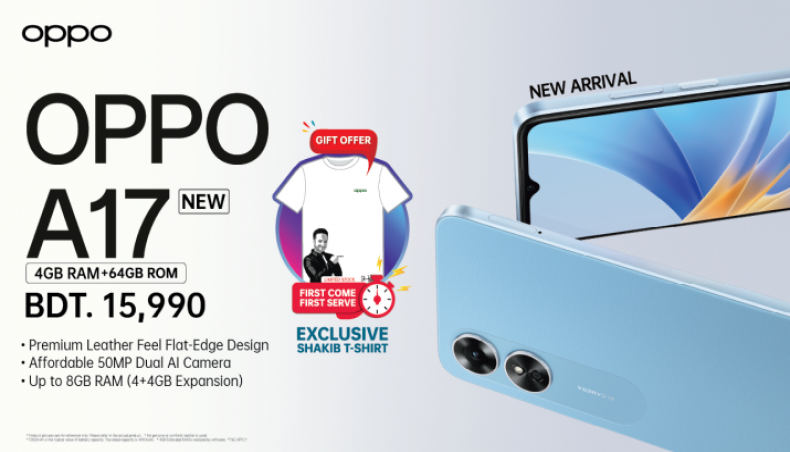 New Age | OPPO launches A17 in Bangladesh in two glorious colors