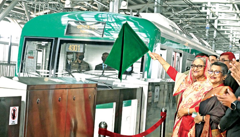 New Age | Metro rail in Bangladesh comes into reality