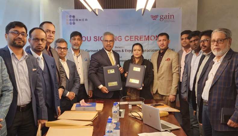 New Age | BGMEA, GAIN sign deal to improve the health status of RMG workers