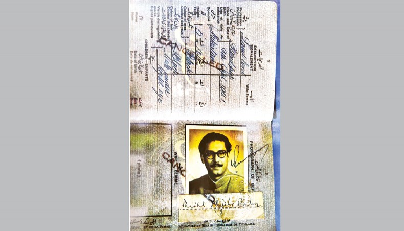 New Age | Sheikh Mujib’s cancelled Pakistani passport gives Sept 9 as ...
