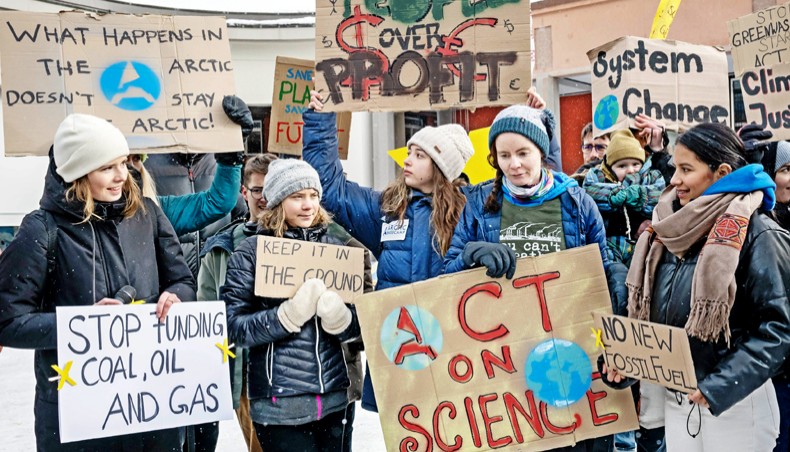 Greta, protesters demand ‘climate justice’ in Davos