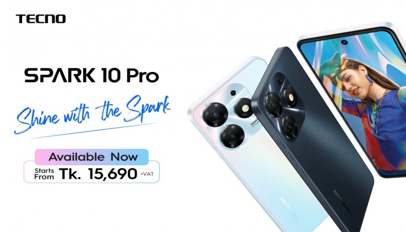 New Age | Tecno brings new smartphone Spark 10 Pro to Bangladesh