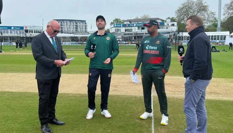 Rony, Mrittunjoy make debut as Bangladesh bat first in third ODI