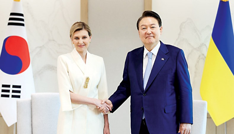 New Age | Ukrainian first lady meets South Korea’s president