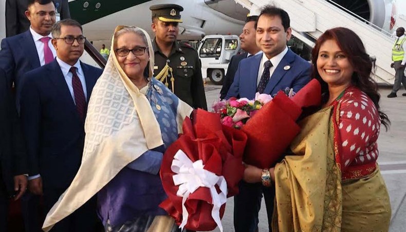 New Age | PM lands in Doha