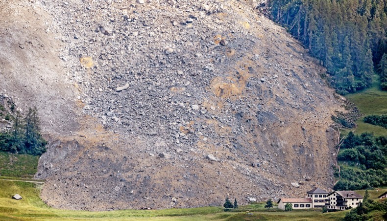 New Age | Massive rockslide just misses Swiss village
