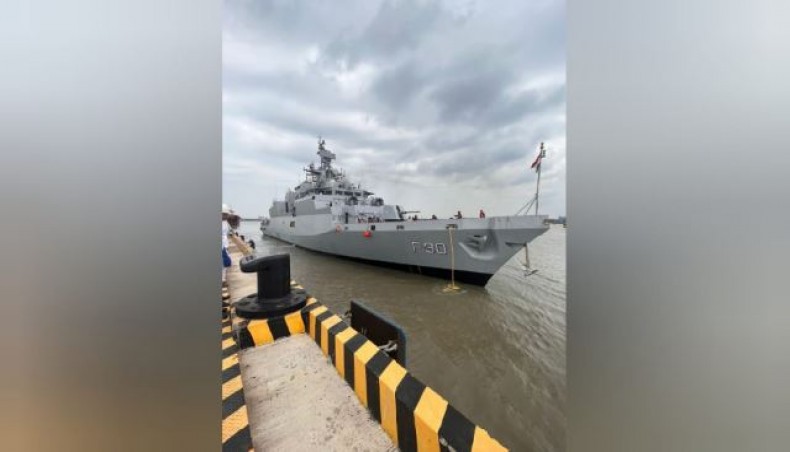 New Age | Indian naval ship INS Kiltan arrives in Ctg