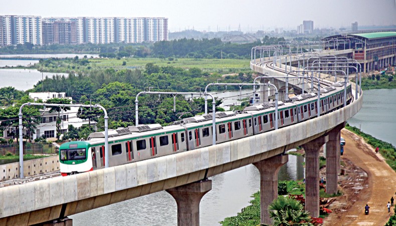 New Age | Agargaon-Motijheel metro rail test run begins today
