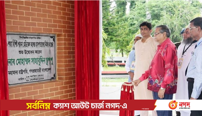 Shahabuddin lays foundation stone of 500-bed Pabna Medical College Hospital