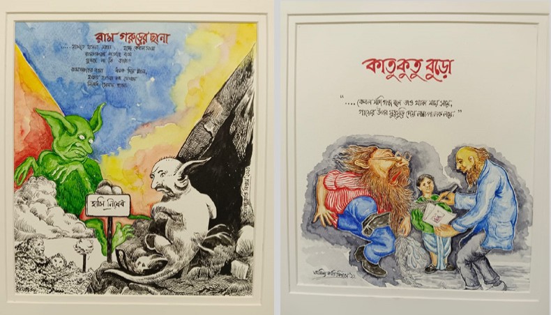 New Age | Paintings depict Sukumar Ray’s works