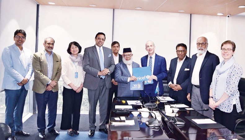 New Age | UNICEF, ICC-B join hands to promote children’s well-being
