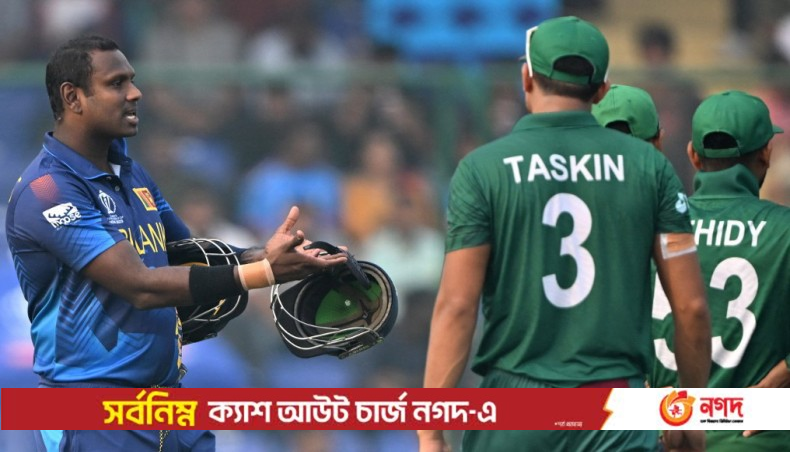 Mathews becomes first 'timed out' dismissal in international cricket