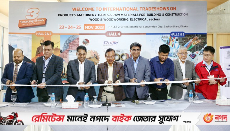 Three int’l expos for construction, wood, electrical products begin in Dhaka