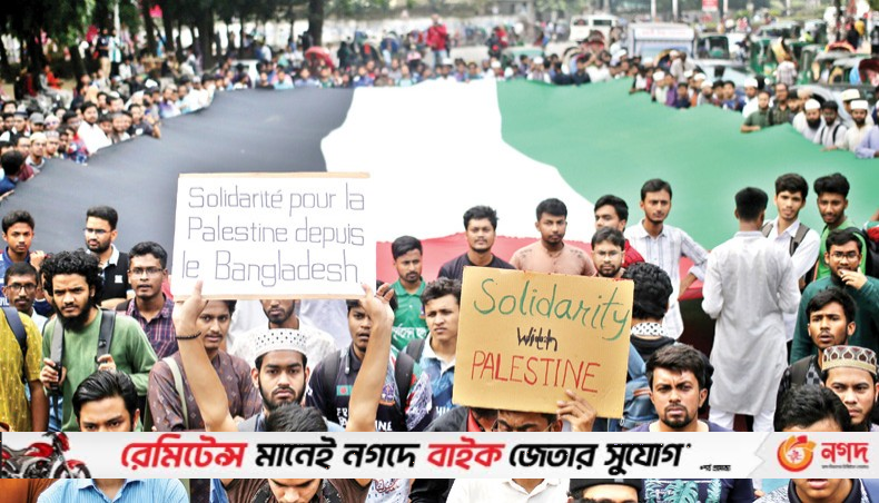 DU students hold ‘March for Palestine’