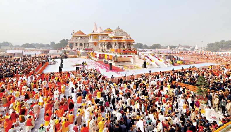 New Age | Modi opens temple on razed Babri mosque site